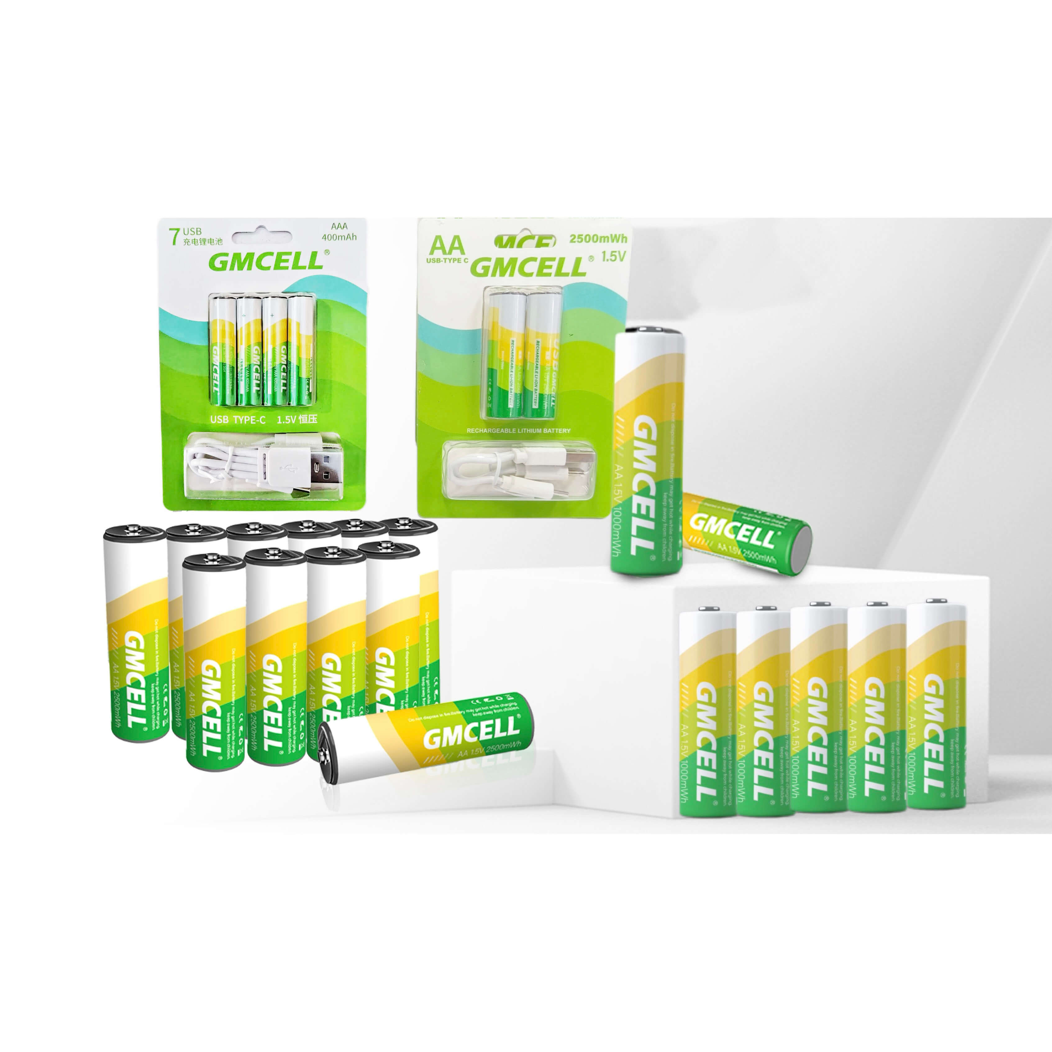 Custom GMCELL AAA USB-C Rechargeable Batteries manufacturers and ...